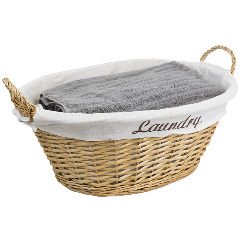 August Grove® Wicker Laundry Basket & Reviews | Wayfair August Grove® Wicker Laundry Basket & Reviews | Wayfair